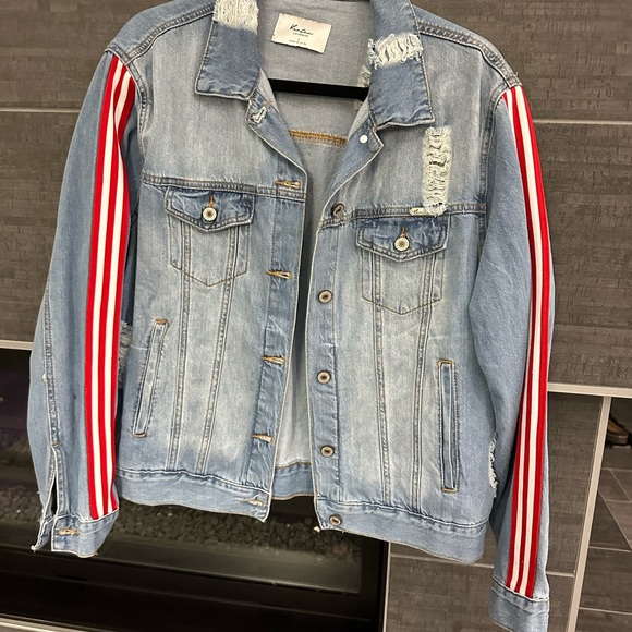 KanCan | Jackets & Coats | Kancan Side Striped Denim Jacket | Poshmark